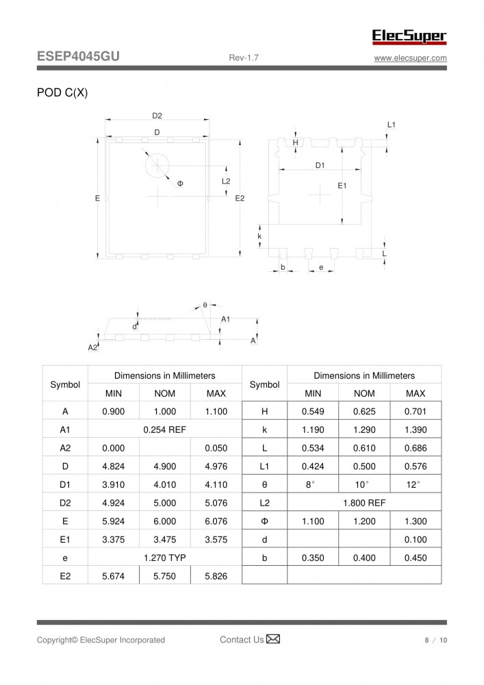 ESEP4045GU datasheet page 8