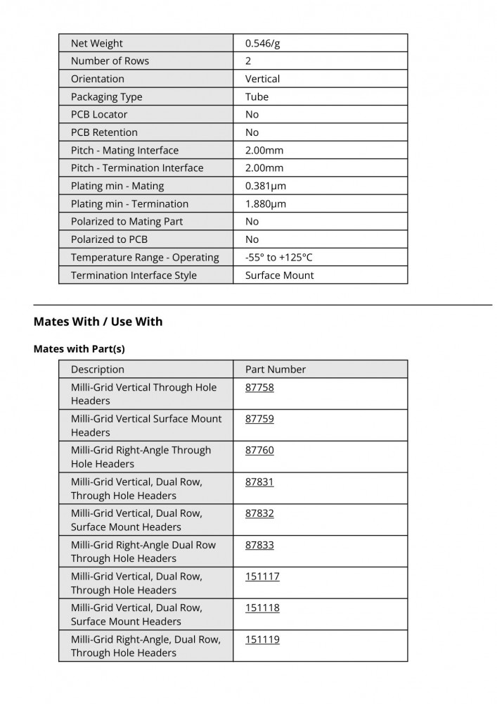 Technical document image 3 for MOLEX 791091049