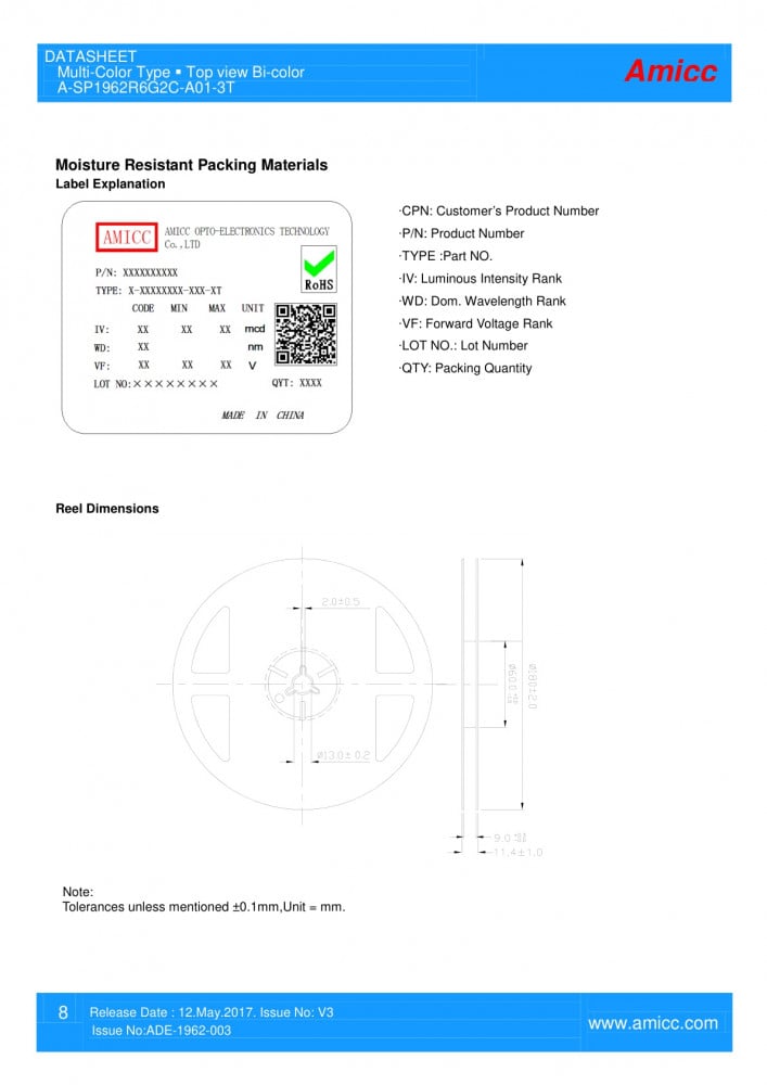 A-SP1962R6G2C-A01-3T datasheet page 8