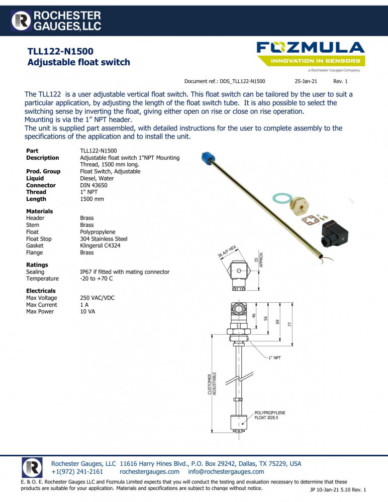TLL122-N1500 technical document page
