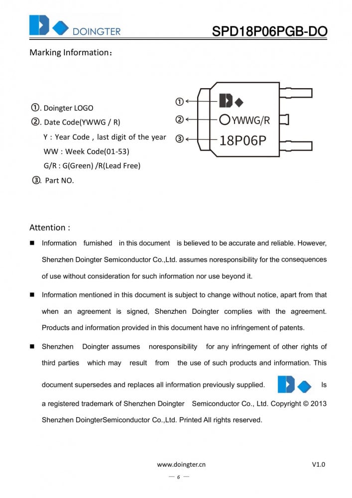 SPD18P06PGB-DO datasheet page 6