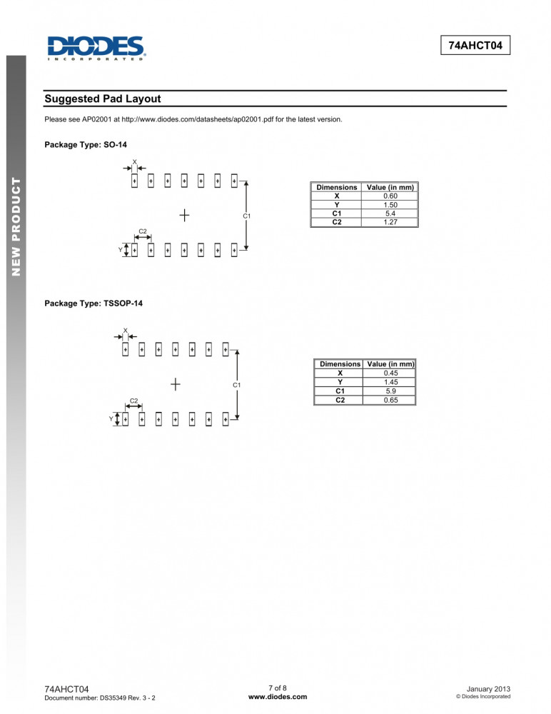 74AHCT04S14-13 datasheet page 7