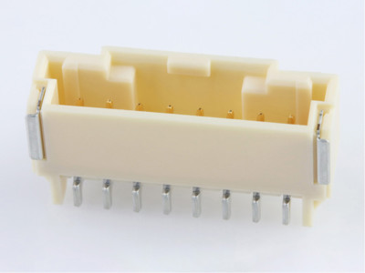 DuraClik Wire-to-Board Header, Single Row, Right-Angle, 8 Circuits, Gold  (Au) Plating, Natural for sale