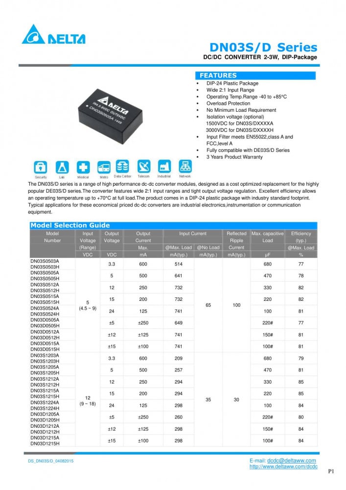 DN03S2405A datasheet page 1
