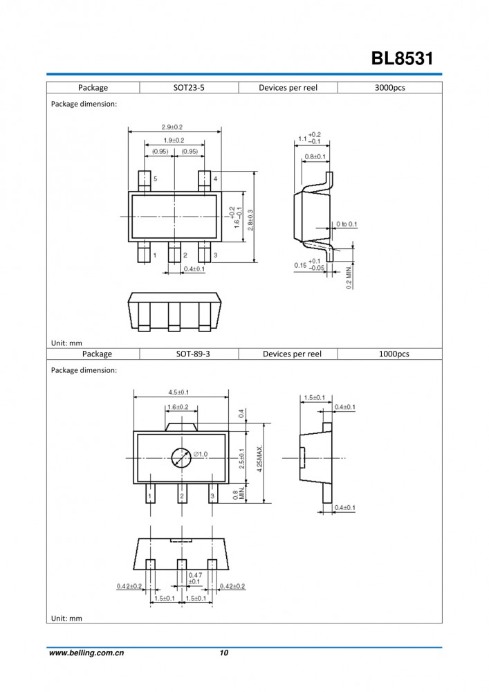 BL8531 datasheet page 10