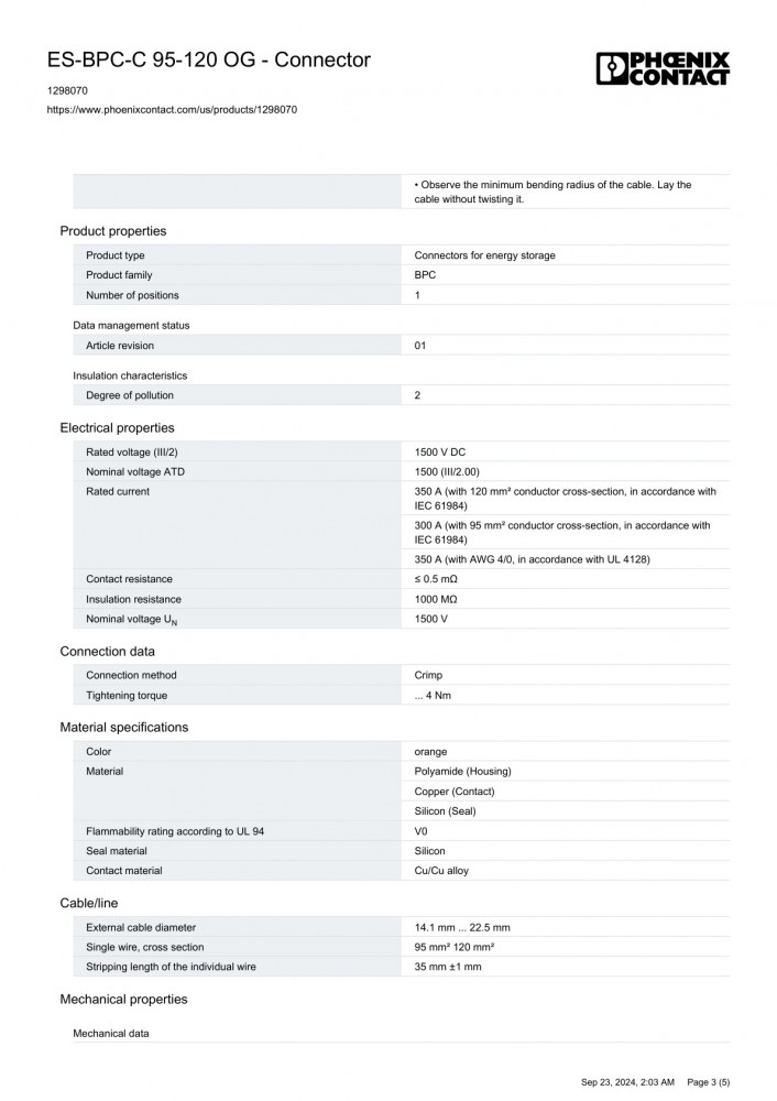 Phoenix Contact 1298070 technical document page 3