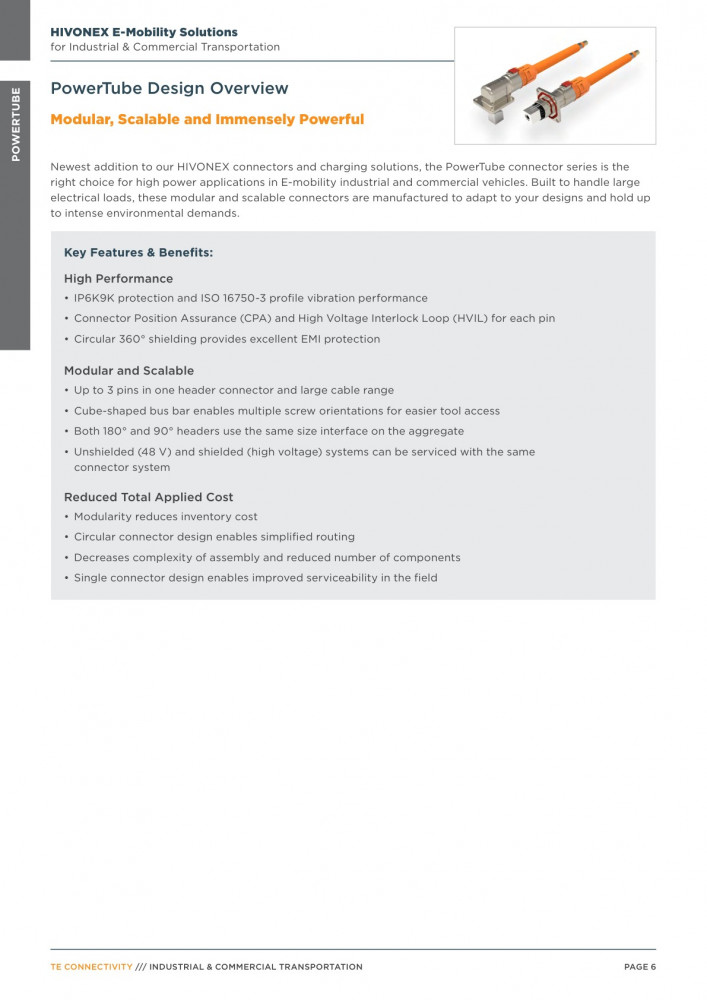 TE Connectivity HIVONEX document page 6