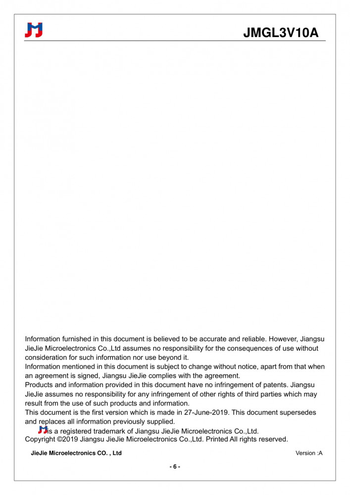 JMGL3V10A datasheet page 6