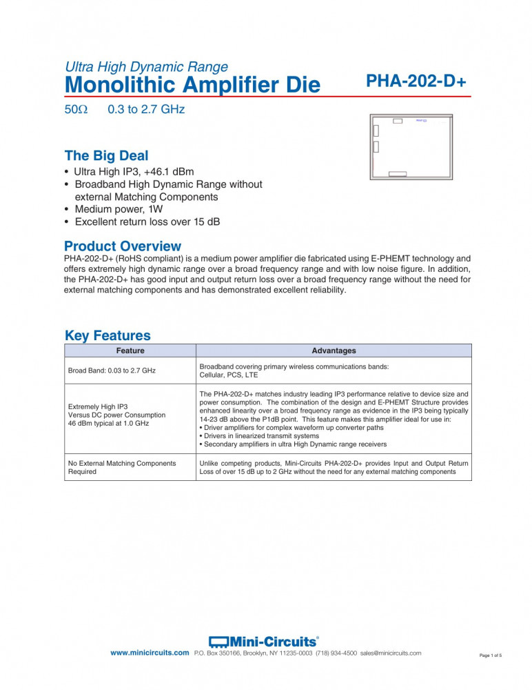 PHA-202-DG+ technical document page 1