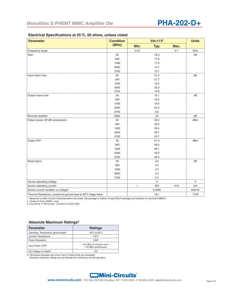 PHA-202-DG+ technical document page 3