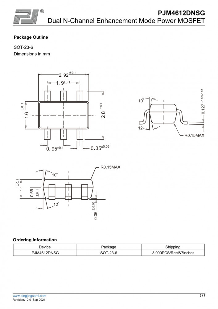 PJM4612DNSG datasheet page 5