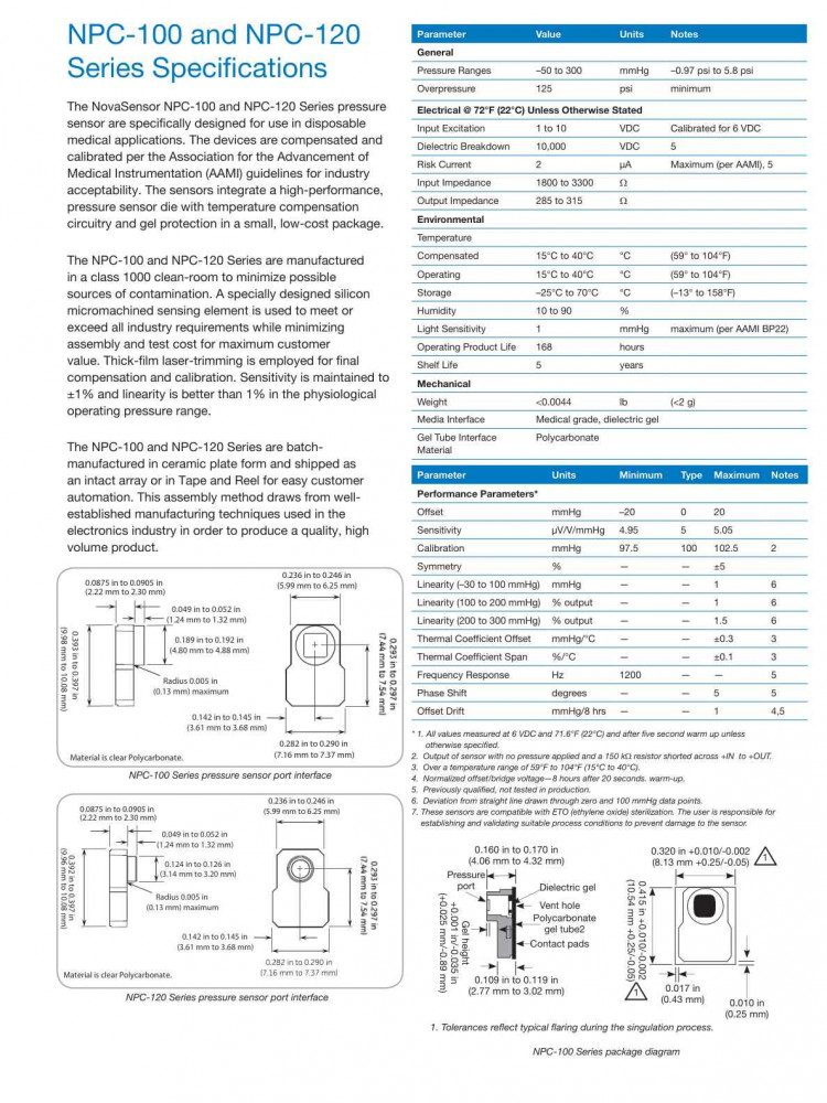 NPC-120T technical document page 2