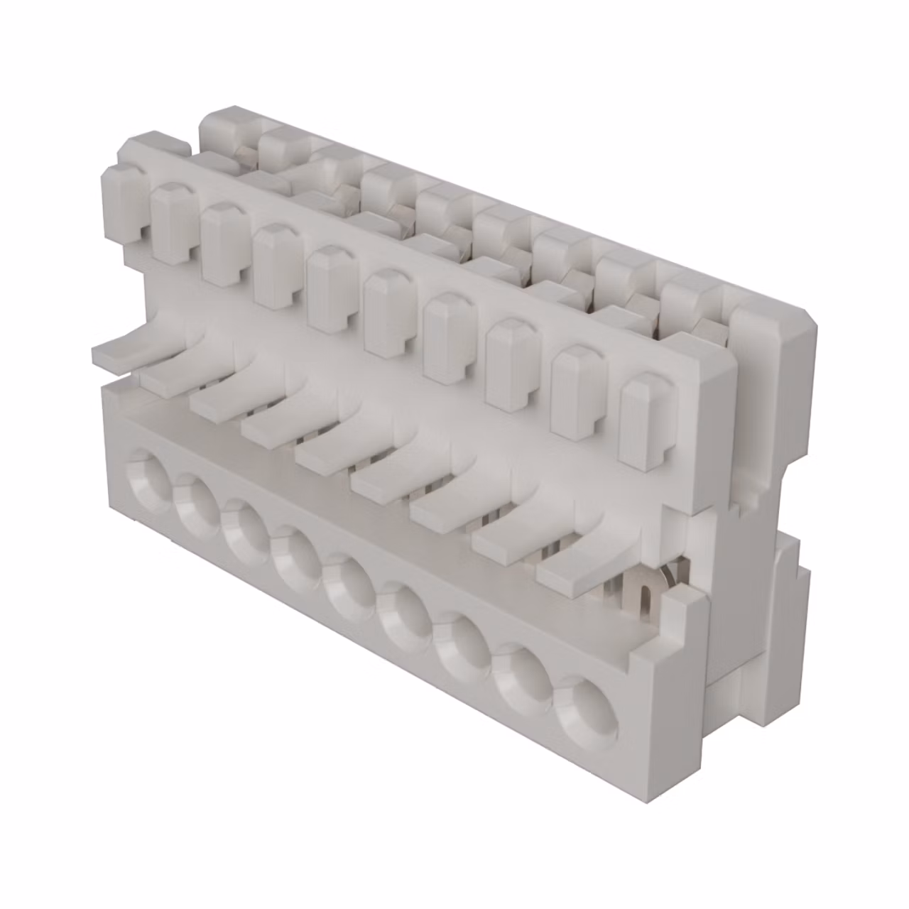 Appli-Mate RAST 2.5 IDT Housing, 2.50mm Pitch, Direct/Indirect, Female, 9 Circuits, All Position Keys, Polarizing Rib Between Circuits 2 and 3 for sale