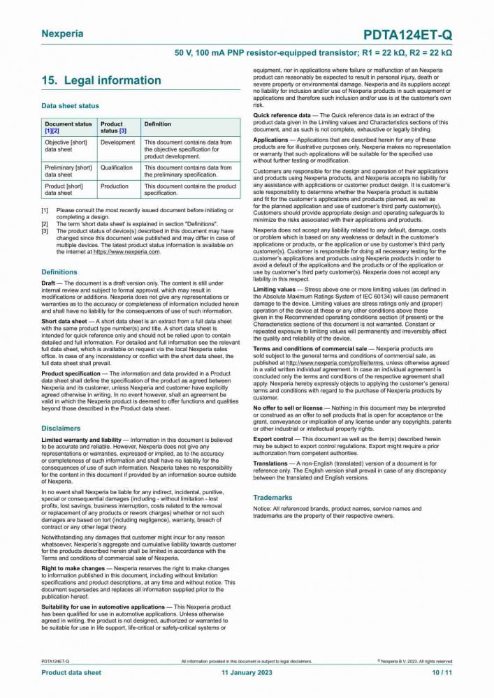 PDTA124ET-Q datasheet page 10