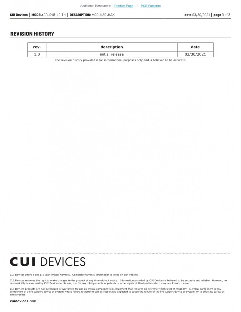 CRJ048-LG-TH technical document page 3