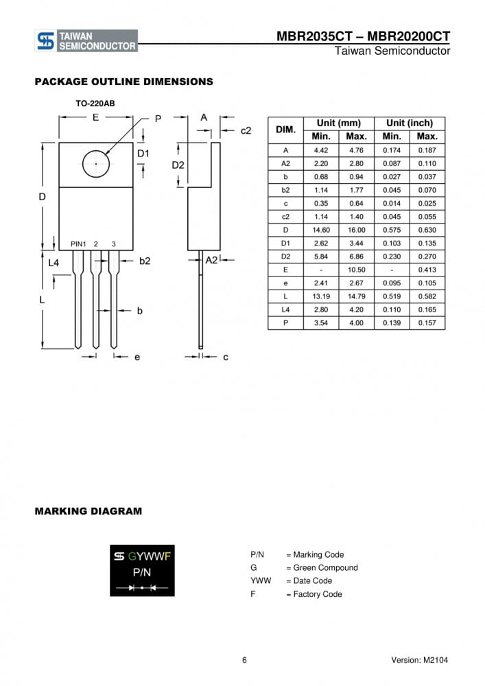 MBR20150CT datasheet page 6