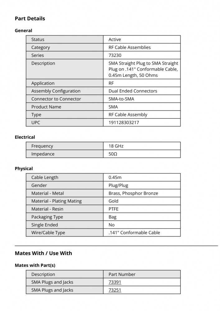 MOLEX 732309341 product drawing page 2