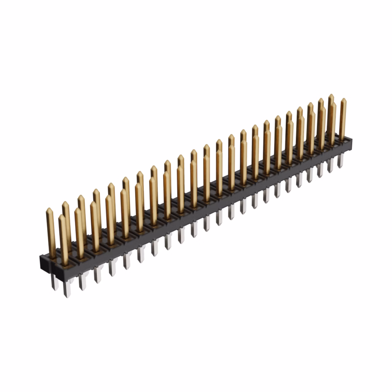 2.00mm Pitch Header, Breakaway, Right-Angle, Through Hole, Vertical, 5 Circuits, 0.38µm Gold (Au) Plating, Tray, Lead-Free