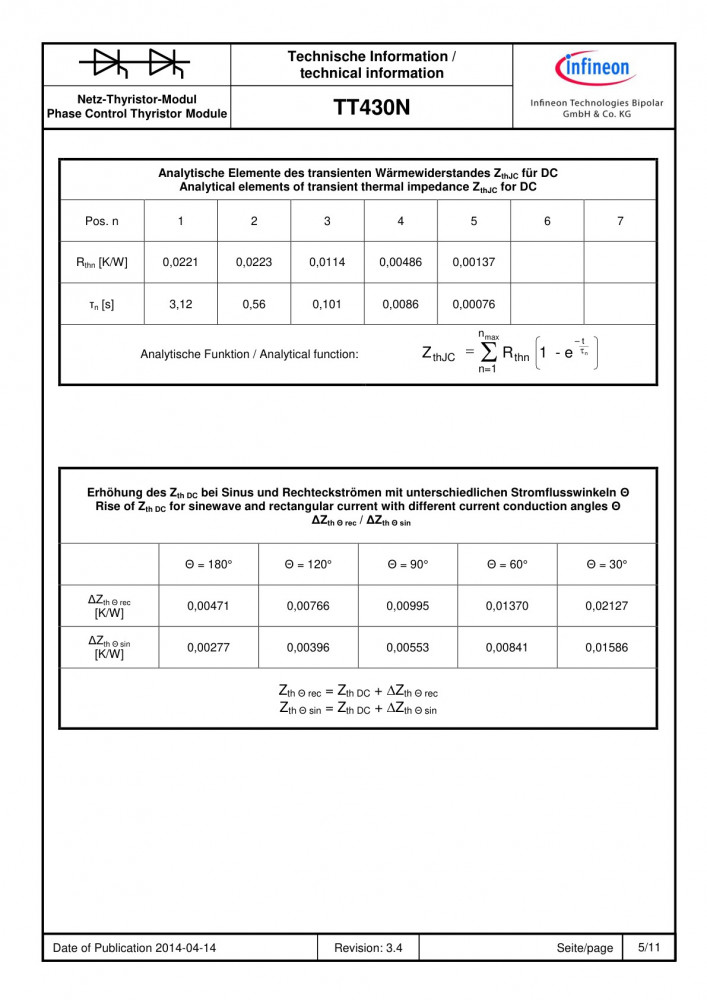 TT430N22KOF technical document page 5