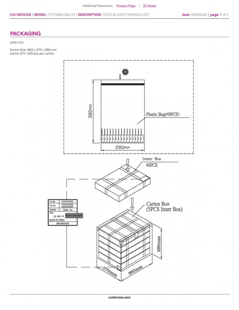 CPT-5828-108L170 datasheet page 4