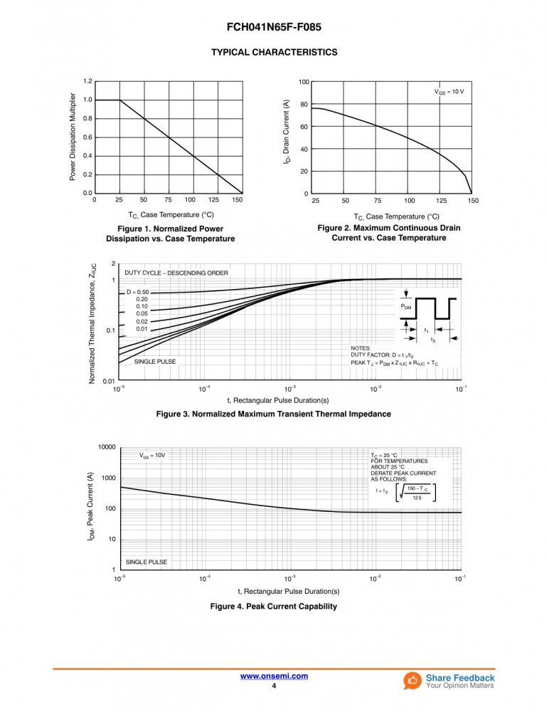 FCH041N65F-F085 datasheet page 4