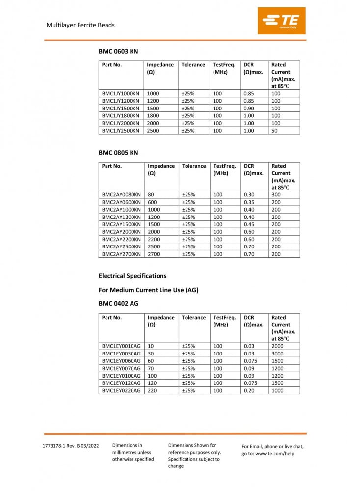 BMC Series technical document page 5