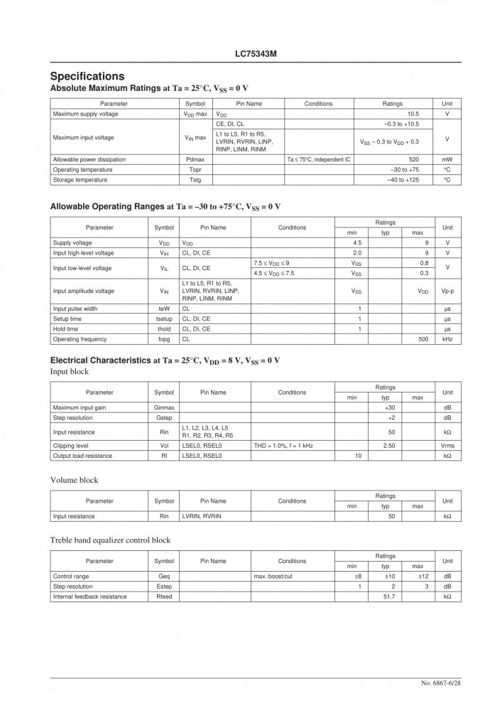LC75343M document page 6