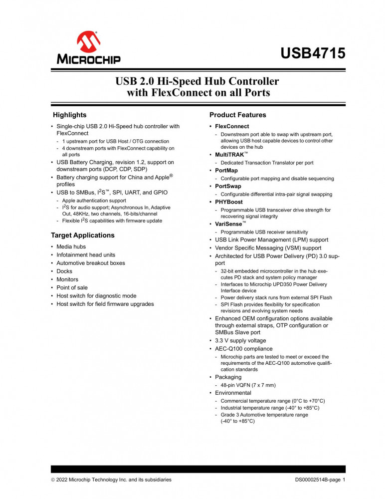 USB4715 document page 1