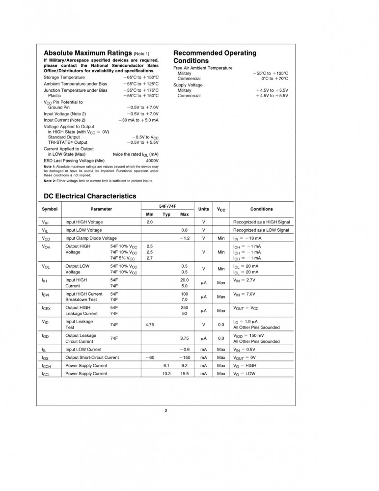 54F32/BDA datasheet page 3
