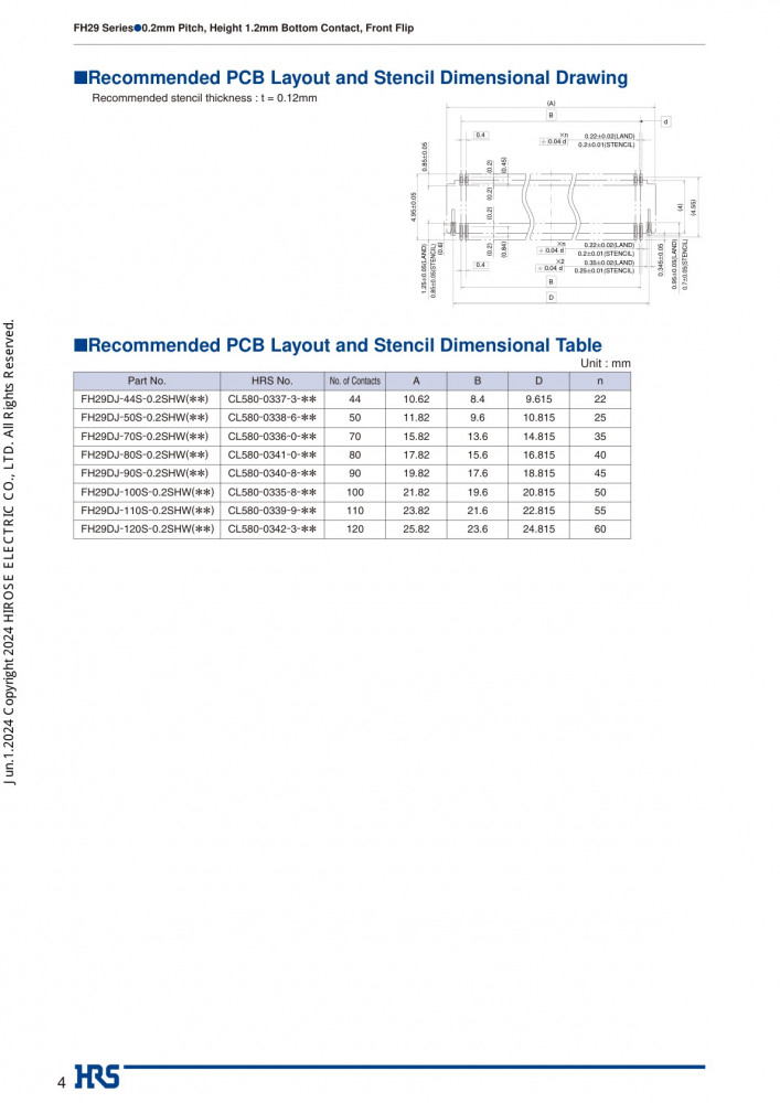 FH29 series datasheet page 4