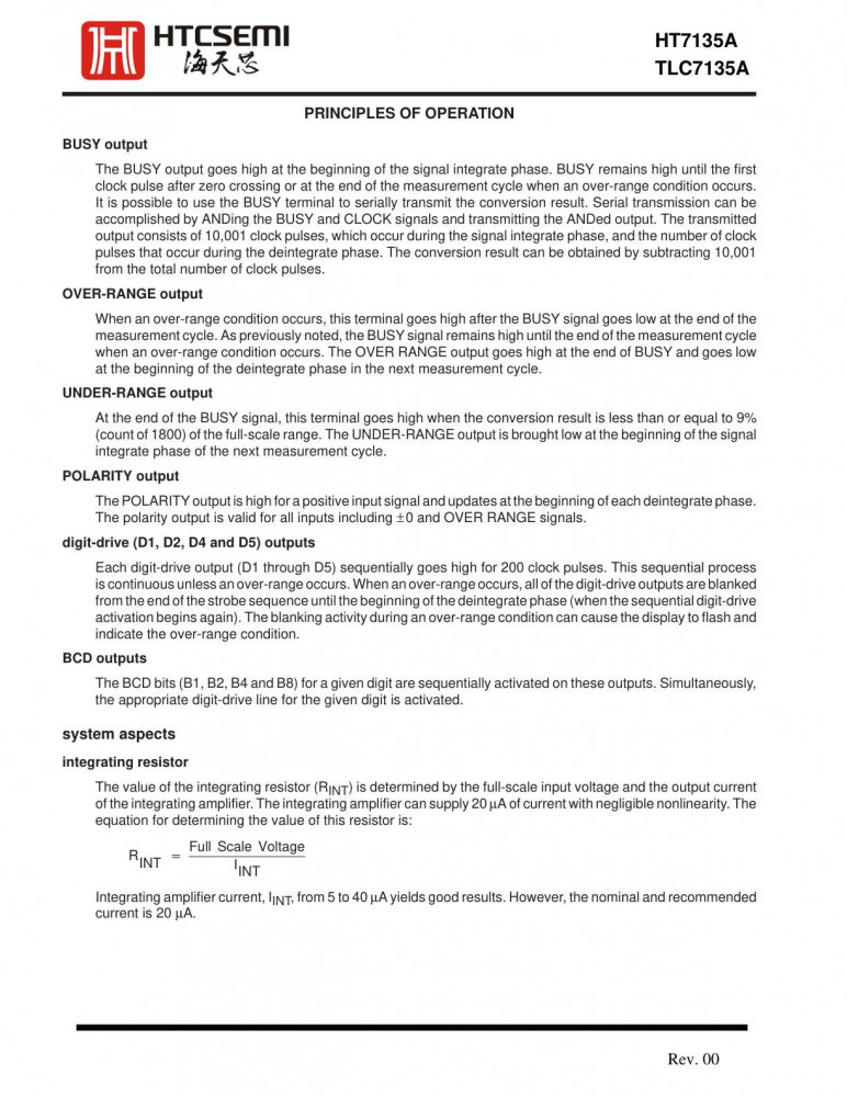HT7135ARWZ datasheet page 8