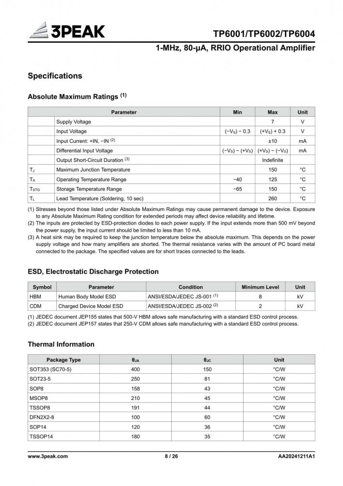 TP6001-CR datasheet page 8