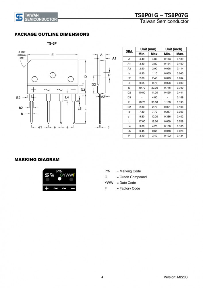 TS8P07G datasheet page 4