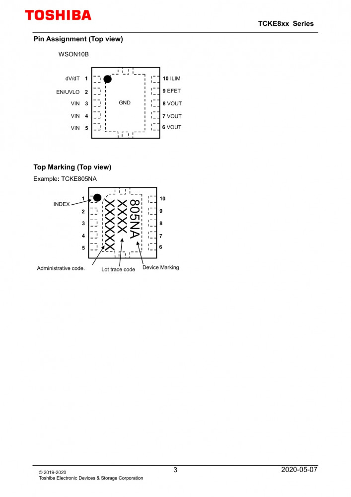 TCKE800NL datasheet page 3