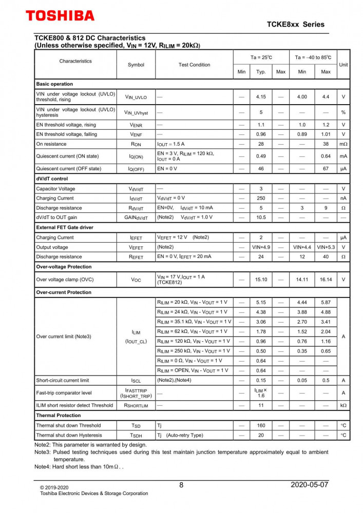 TCKE800NL datasheet page 8