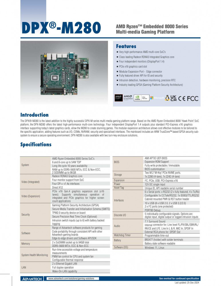 DPX-M280 technical document page 1