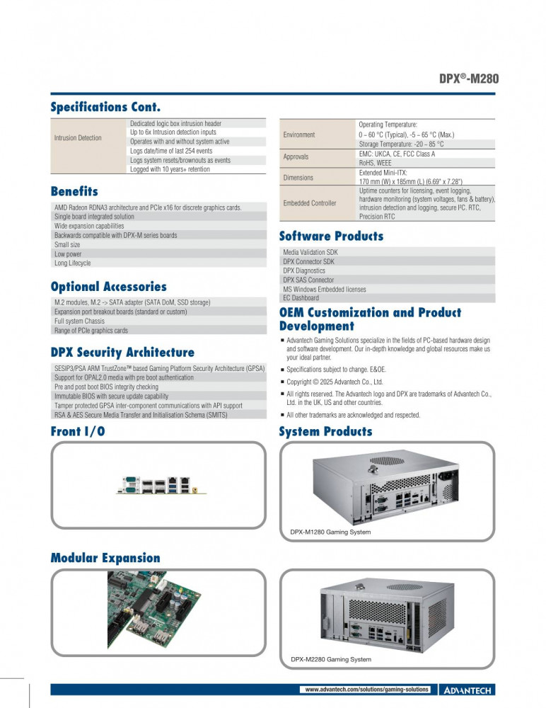 DPX-M280 technical document page 2