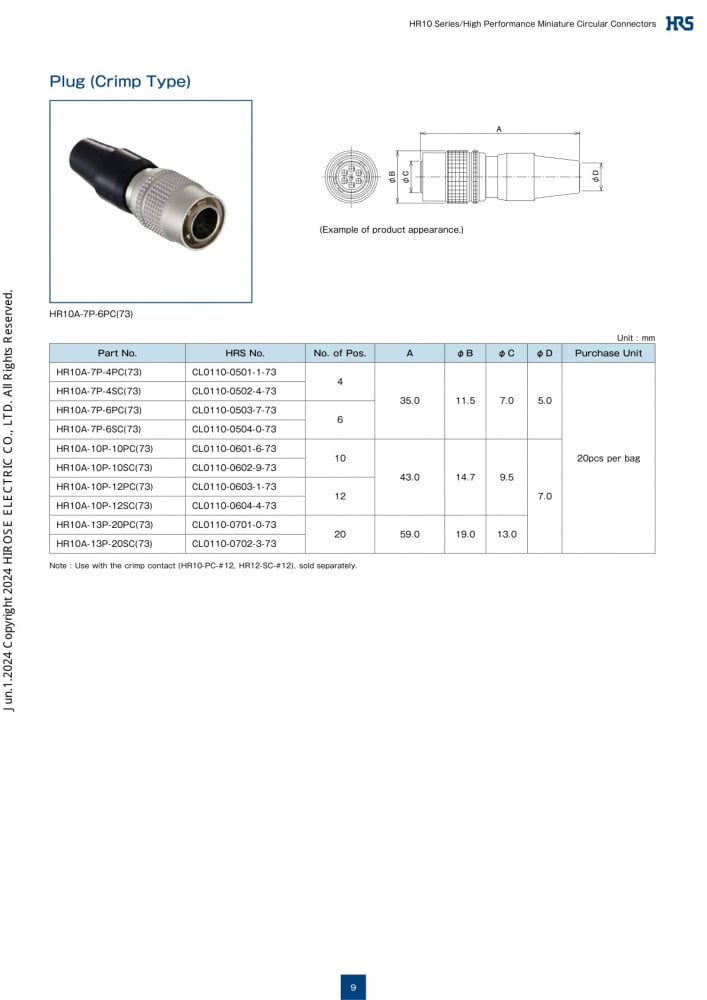 HRS HR10 catalog page 9
