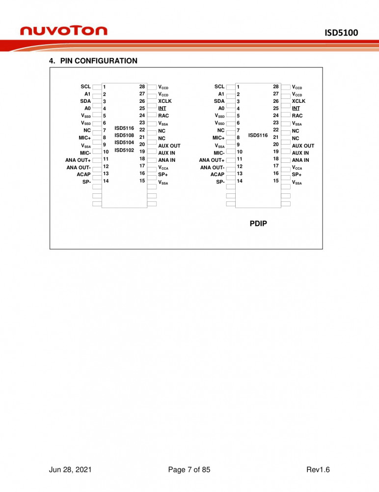 ISD5102SYI datasheet page 7