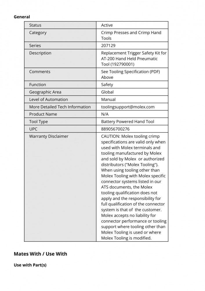 Tooling document page 2