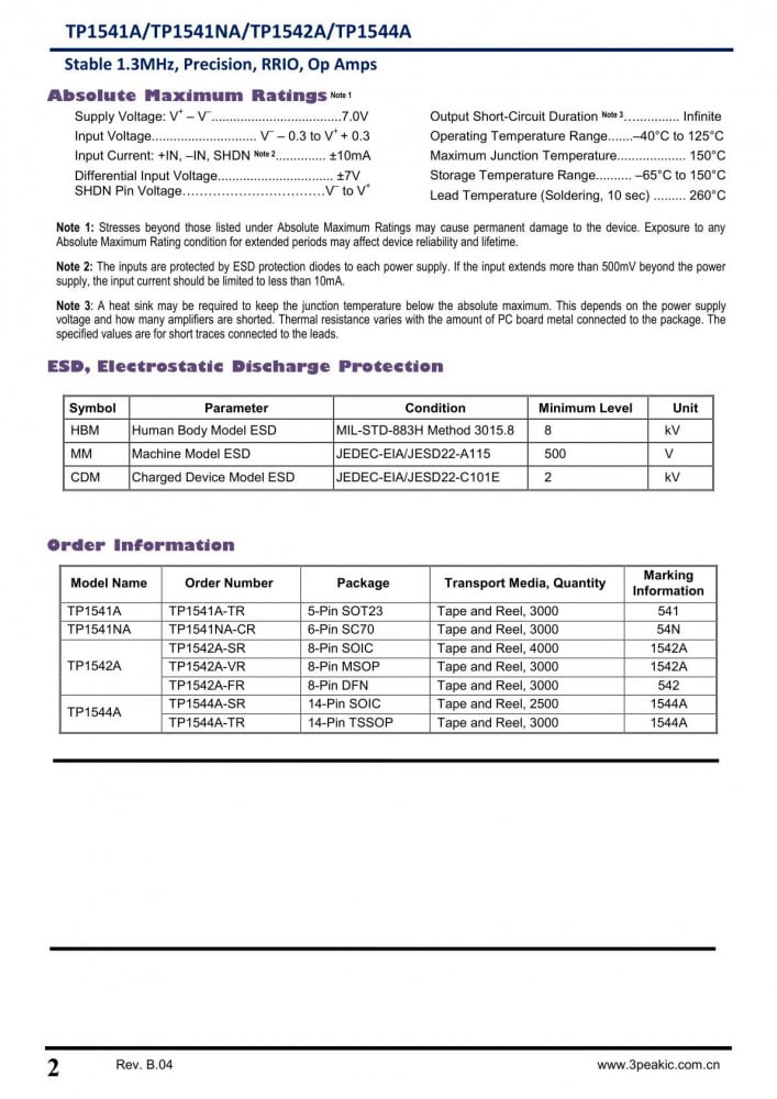 TP1541A-TR datasheet page 2