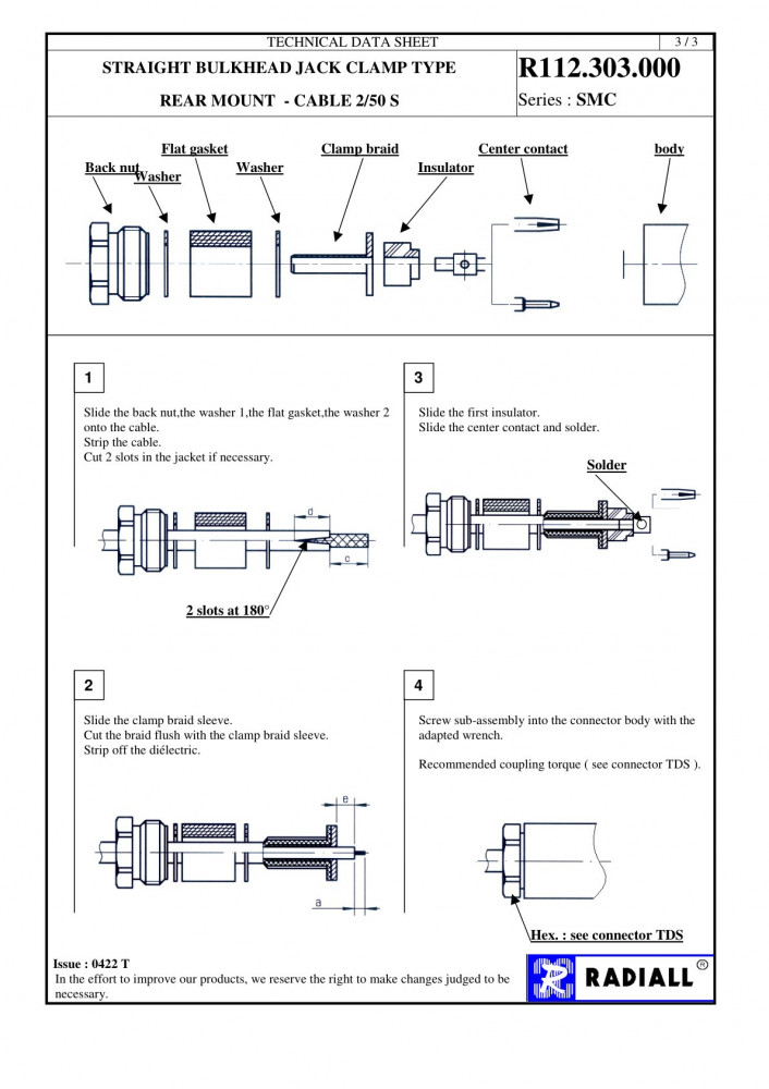 Radiall R112303000 technical document, page 3
