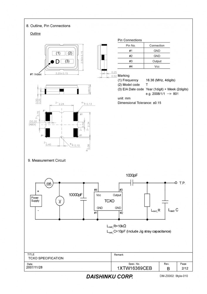 KDS DSB321SDA specification page 3