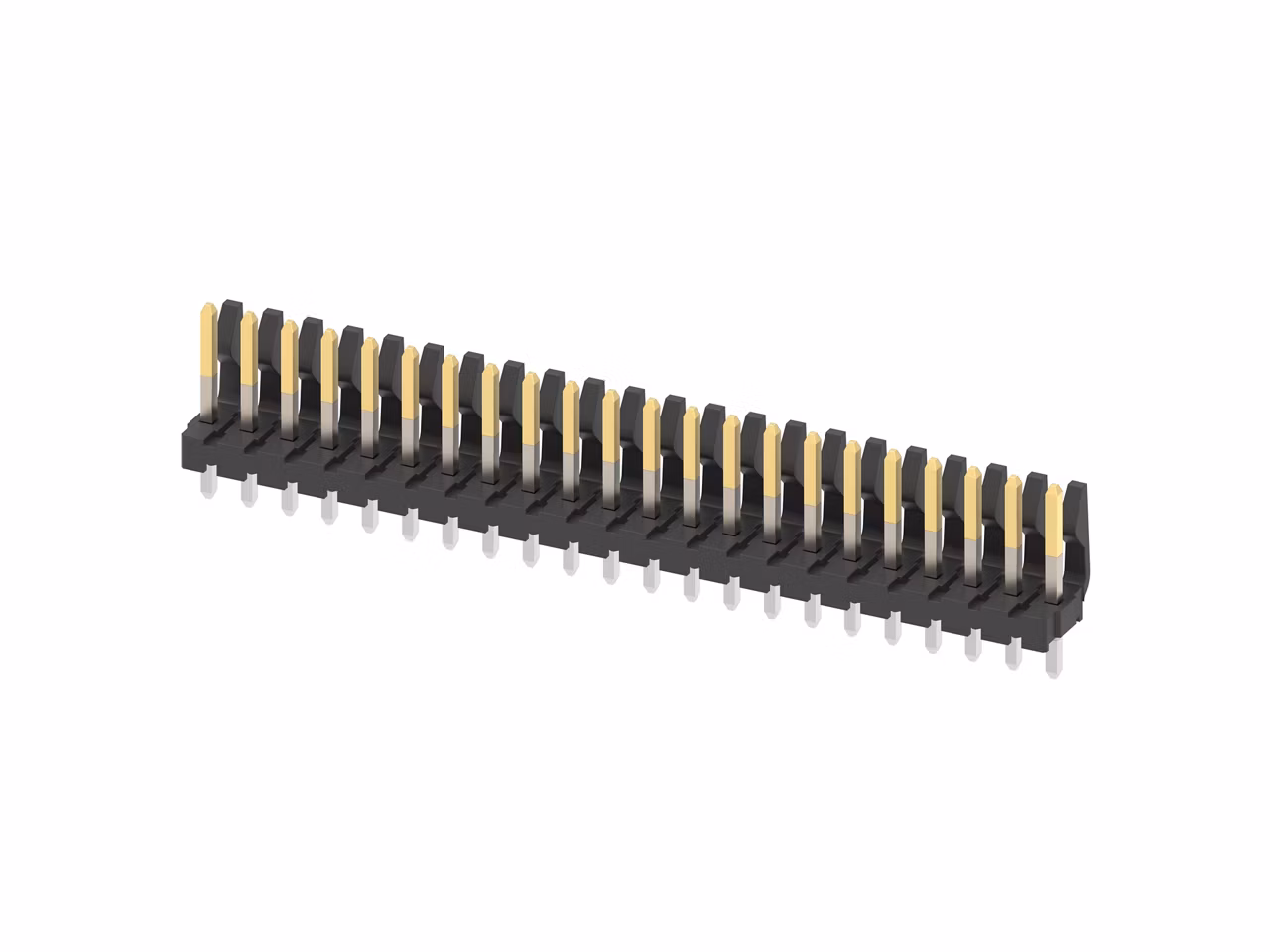 KK 396 Breakaway Header, Vertical, Square Pin, with Friction Lock, 24 Circuits, 0.76µm Gold (Au) Plating, 4.37mm Tail Length, 11.43mm Mating Pin Length