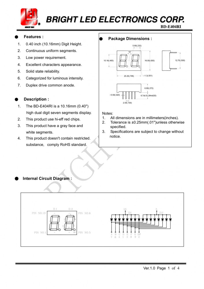 BD-E404RI technical document image 1