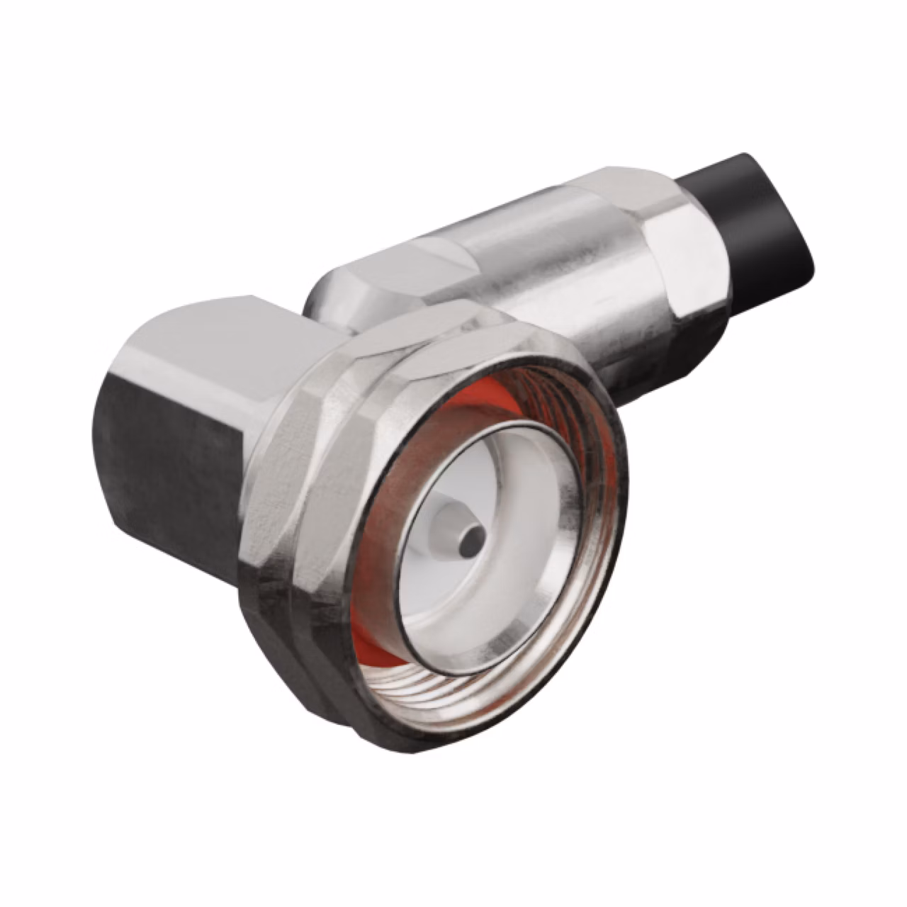 DIN 7/16 Plug, Right-Angle, Clamp, 1/2