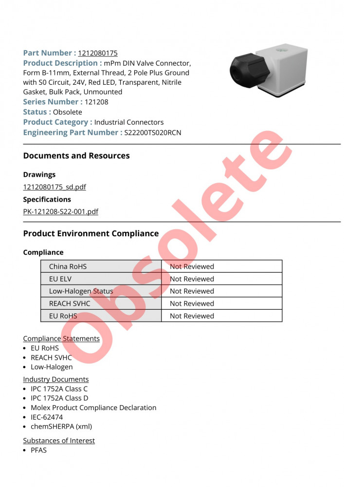 S22 packaging specification page image 1