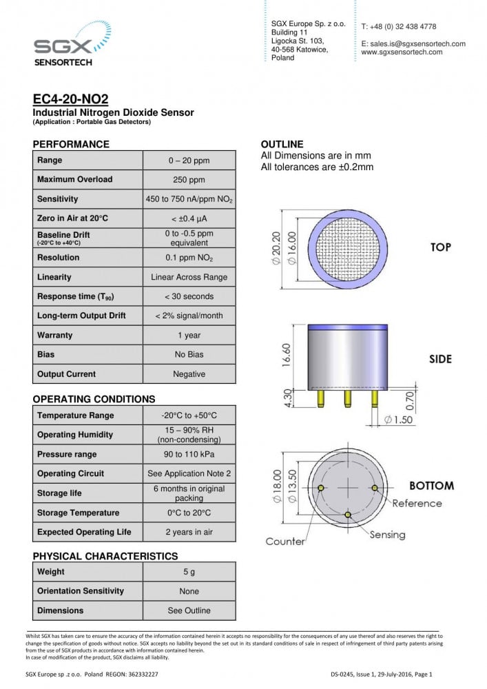 EC4-20-NO2 datasheet page 1