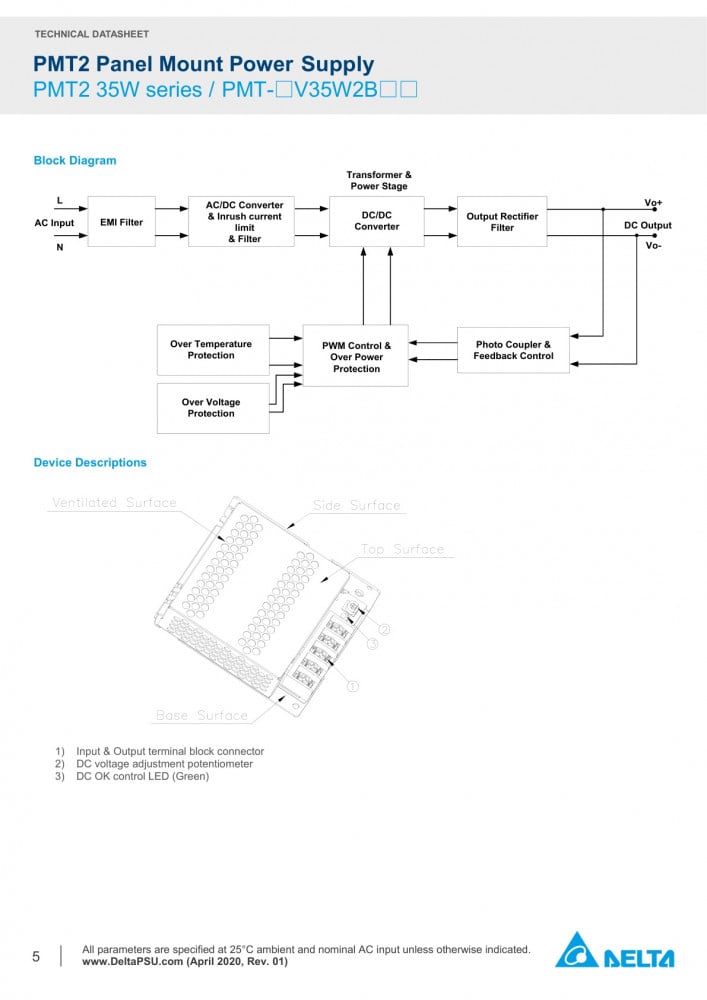 DELTA PMT2 datasheet page 5