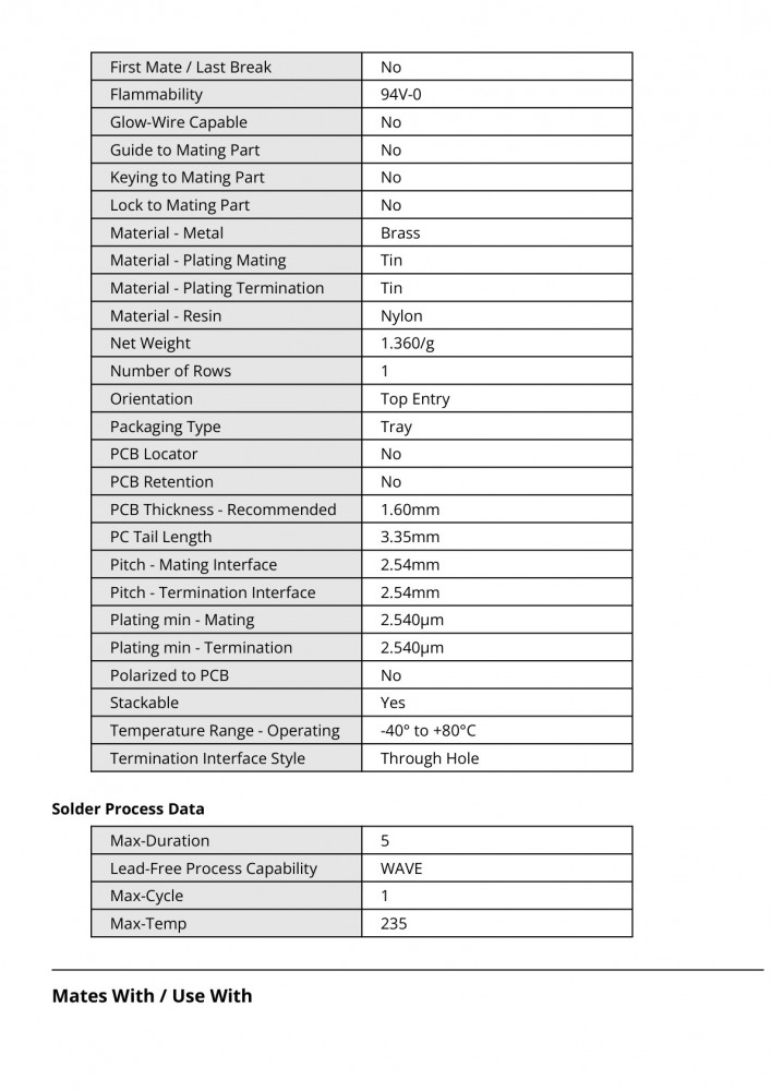 MOLEX 22022135 technical document page 3